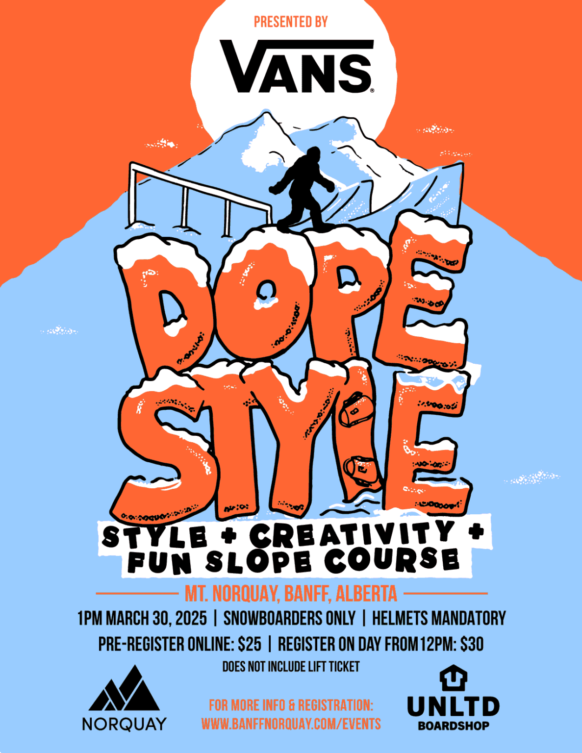 Events from March 30 – April 20 – Mt. Norquay Ski Resort